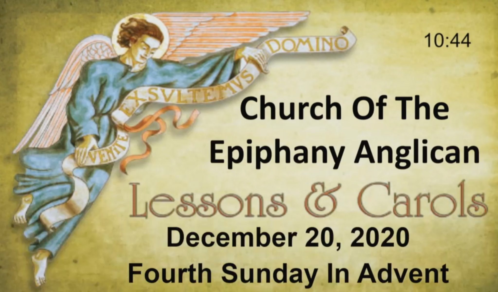 Lessons and Carols 2020 - Church of the Epiphany